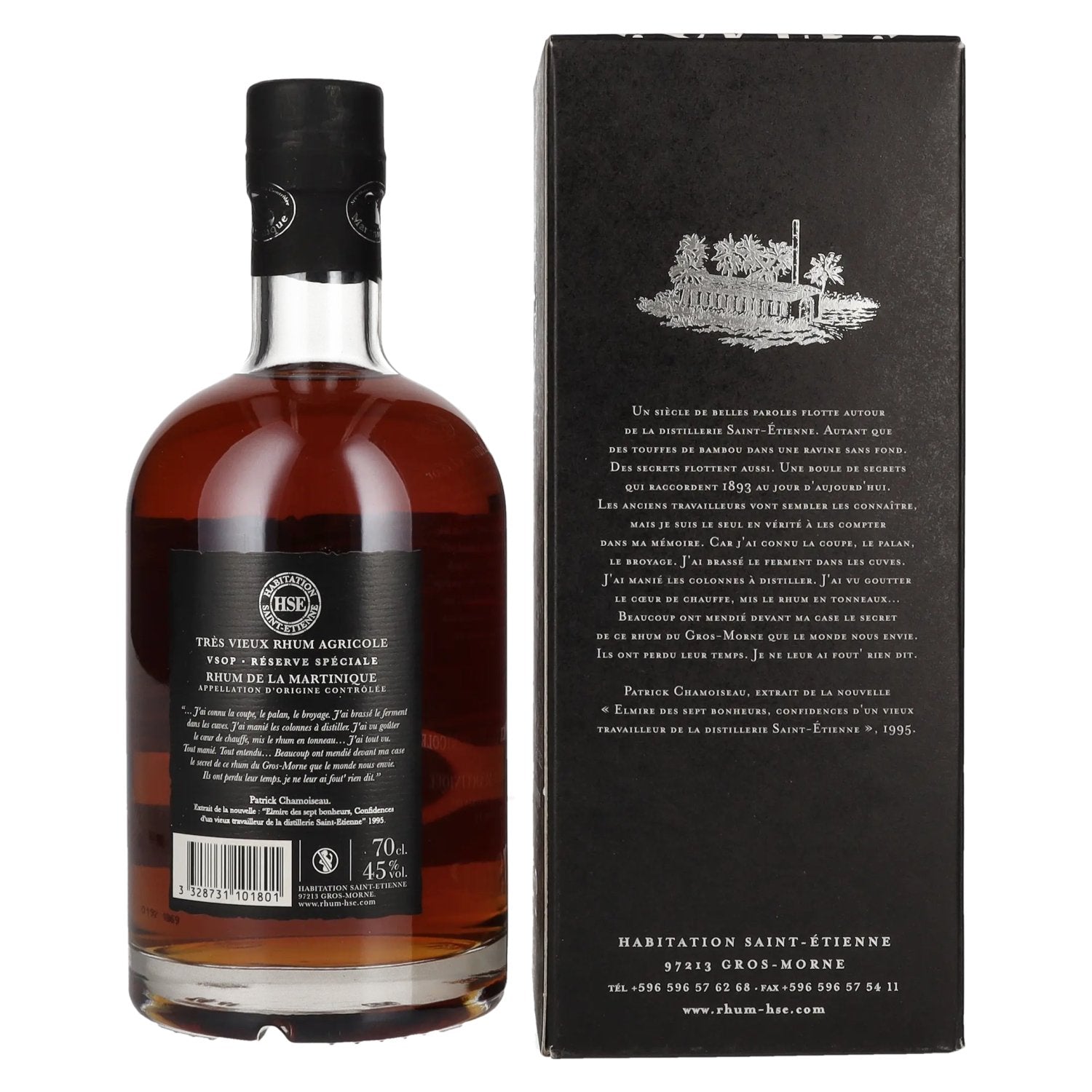 HSE Très Vieux Rhum Agricole VSOP 45% Vol. 0,7l in gift box – delicando