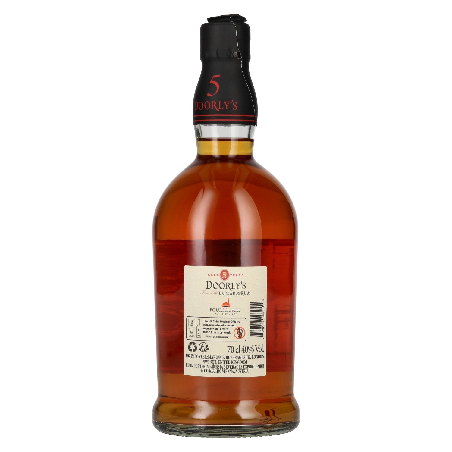 Doorly's 5 Years Old Fine Old Barbados Rum 40% Vol. 0,7l – delicando