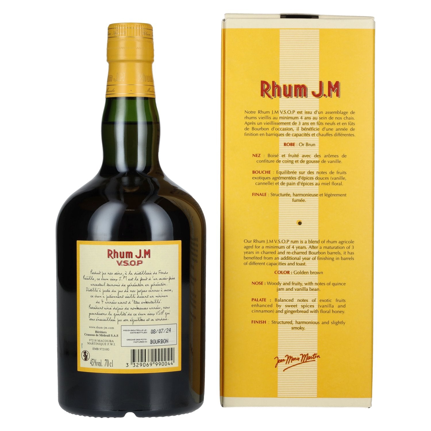 Rhum J.M Vieux Agricole V.S.O.P 43% Vol. 0,7l in gift box – delicando