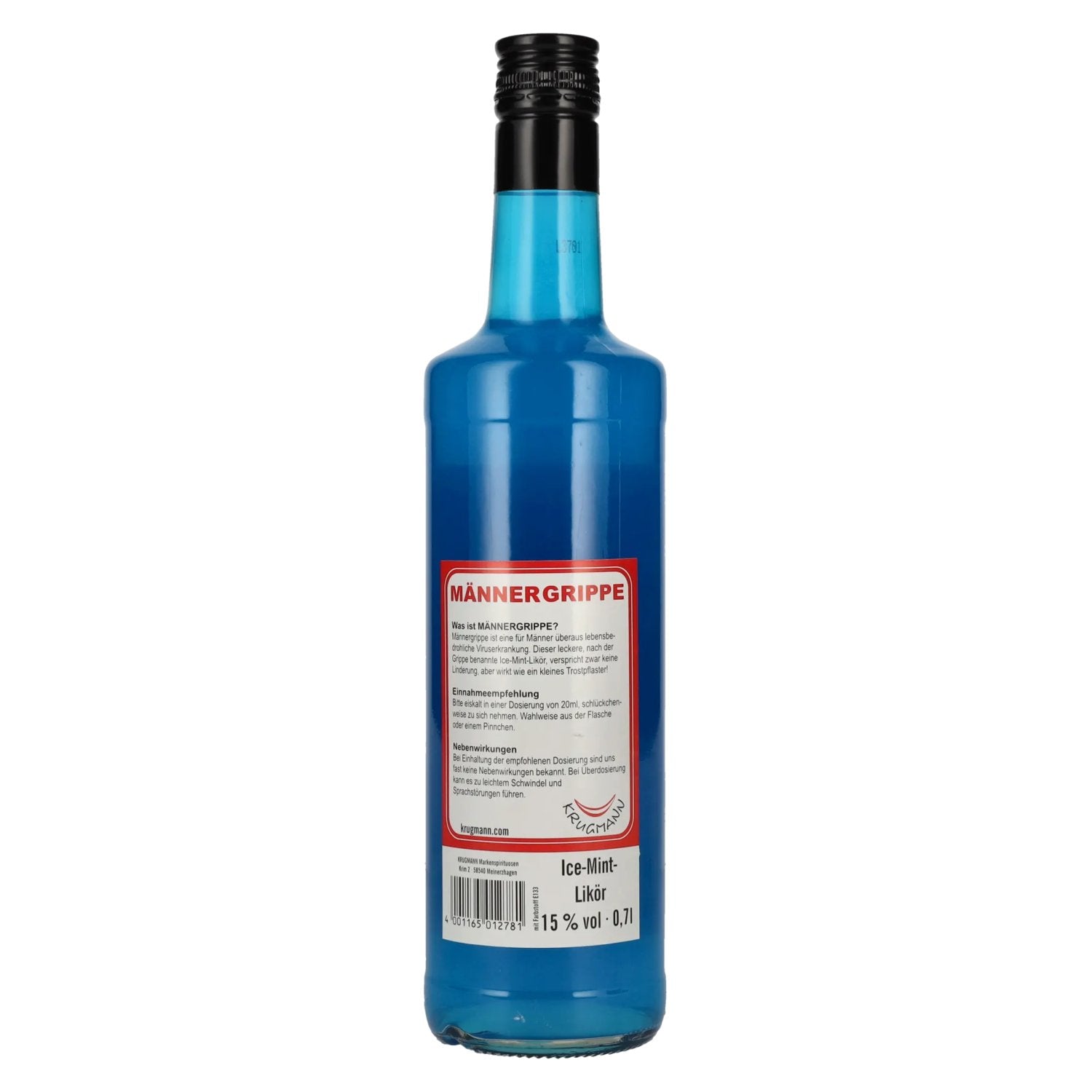 Krugmann MÄNNERGRIPPE Ice Mint Liqueur 15% Vol. 0.7l – delicando