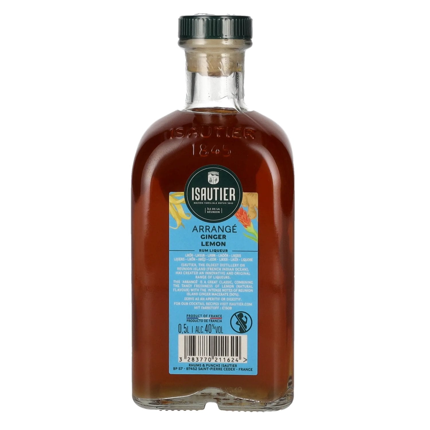 Isautier Arrangé GINGER LEMON Rum Liqueur 40% Vol. 0,5l – delicando