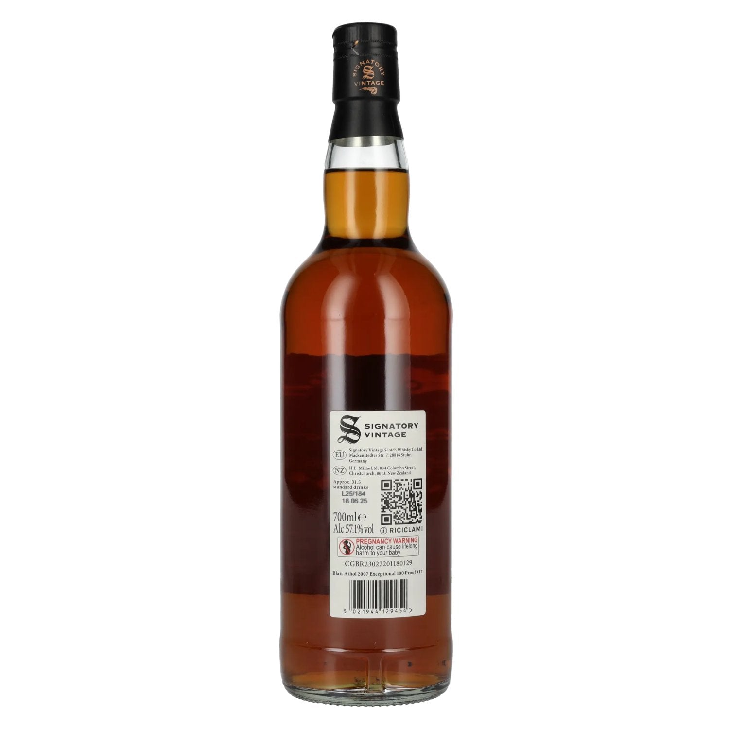 Signatory Vintage 100 Proof Edition BLAIR ATHOL 17 Years Old Exception ...