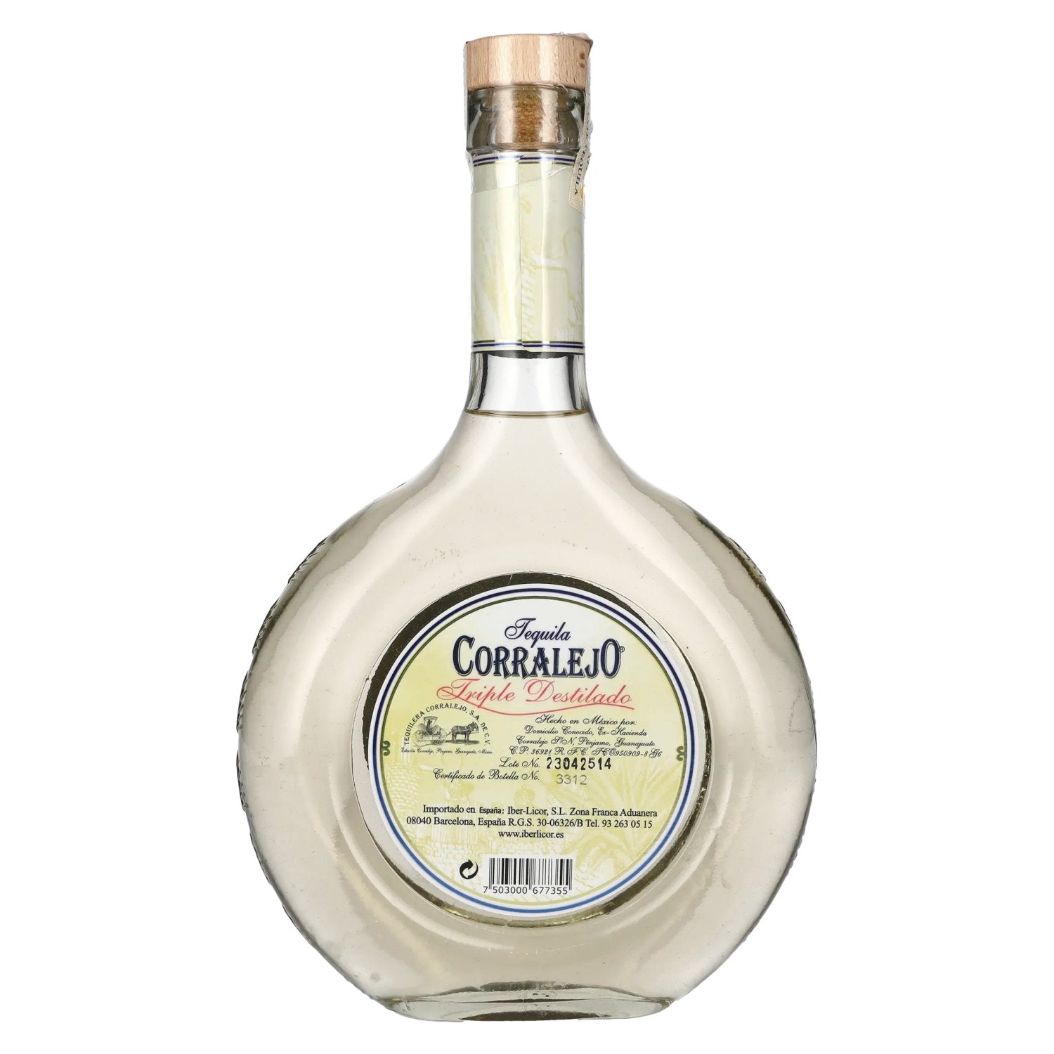 Corralejo Tequila REPOSADO Triple Destillado 100% de Agave 38% Vol. 0 ...