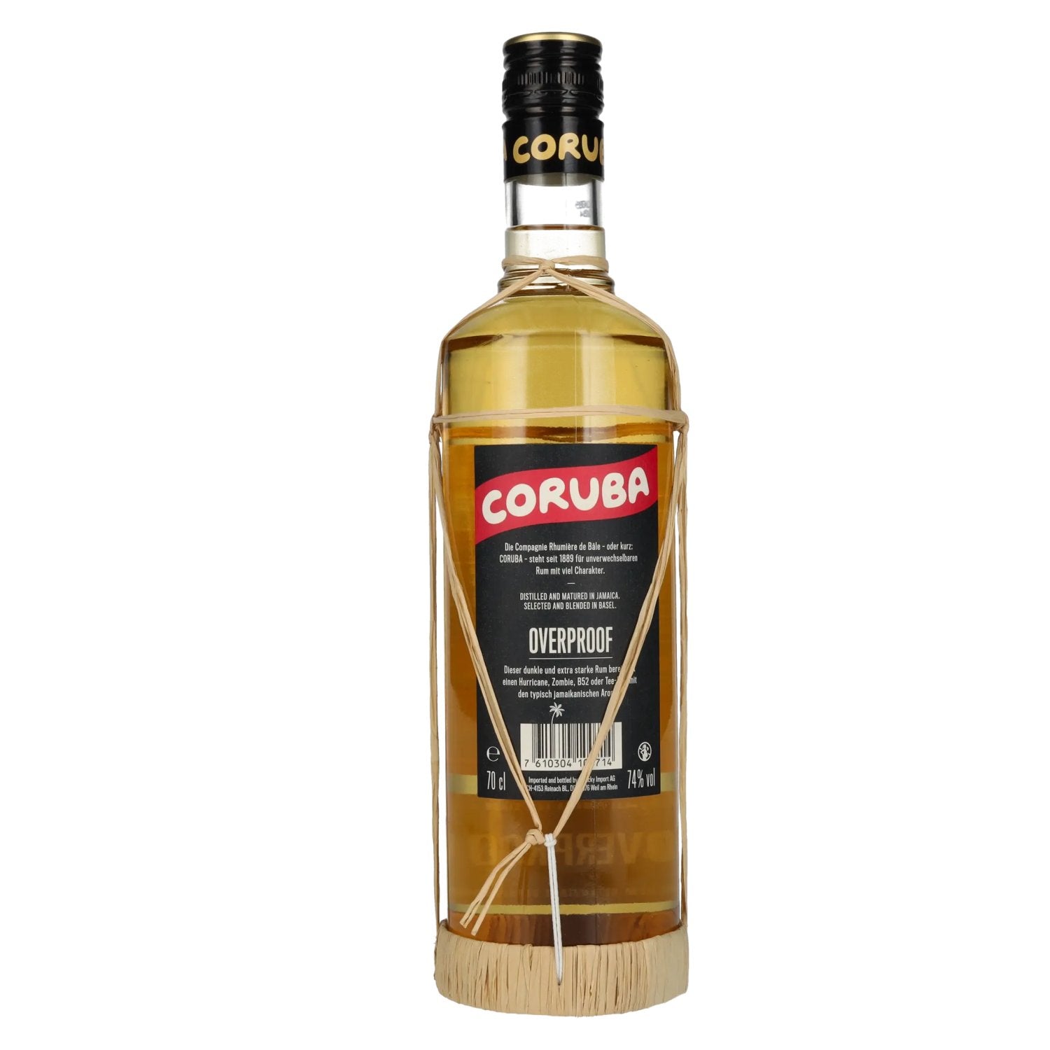 Rum Coruba Original Jamaica Rum OVERPROOF 74% Vol. 0,7l – delicando