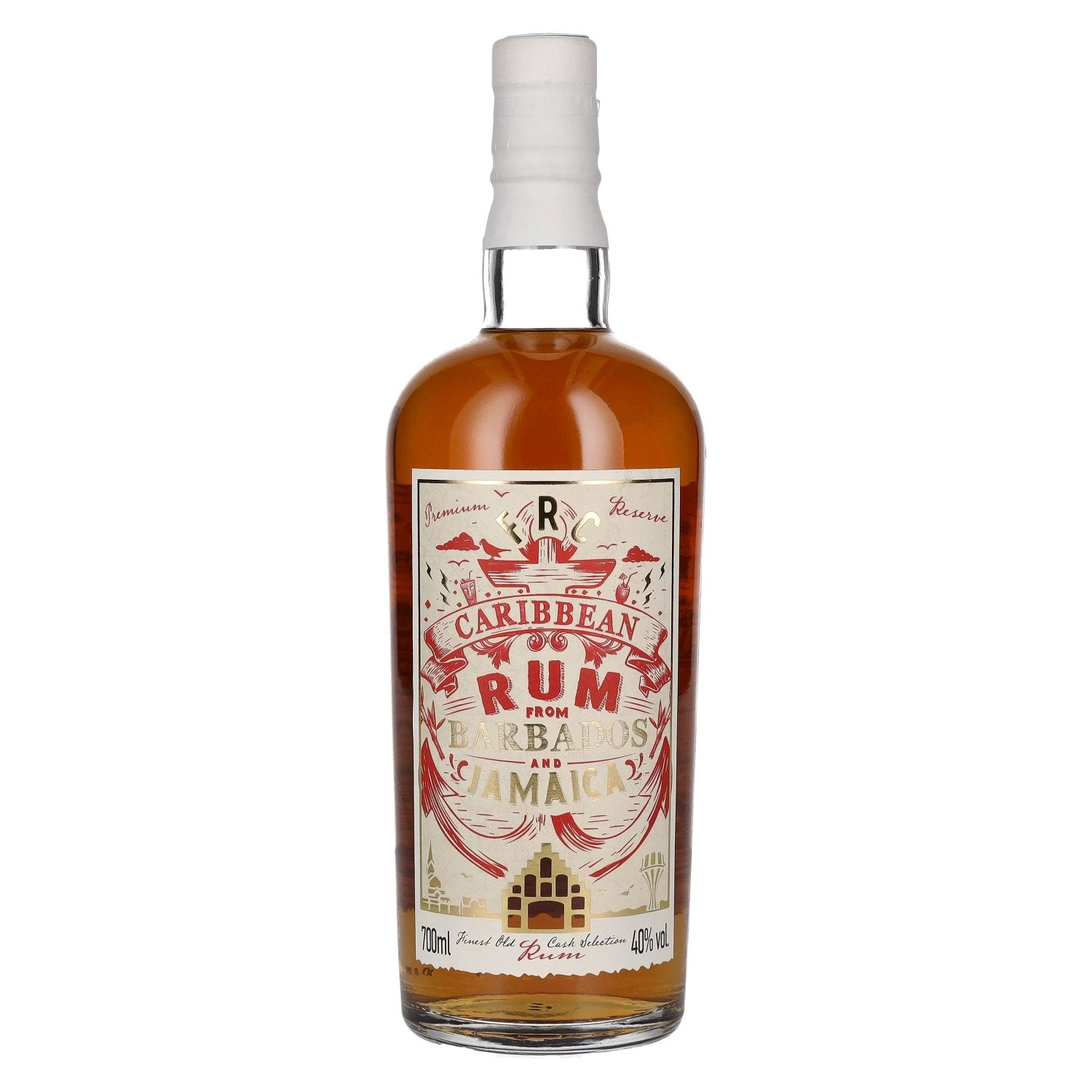 FRC Caribbean Rum from Barbados and Jamaica 40% Vol. 0,7l – delicando