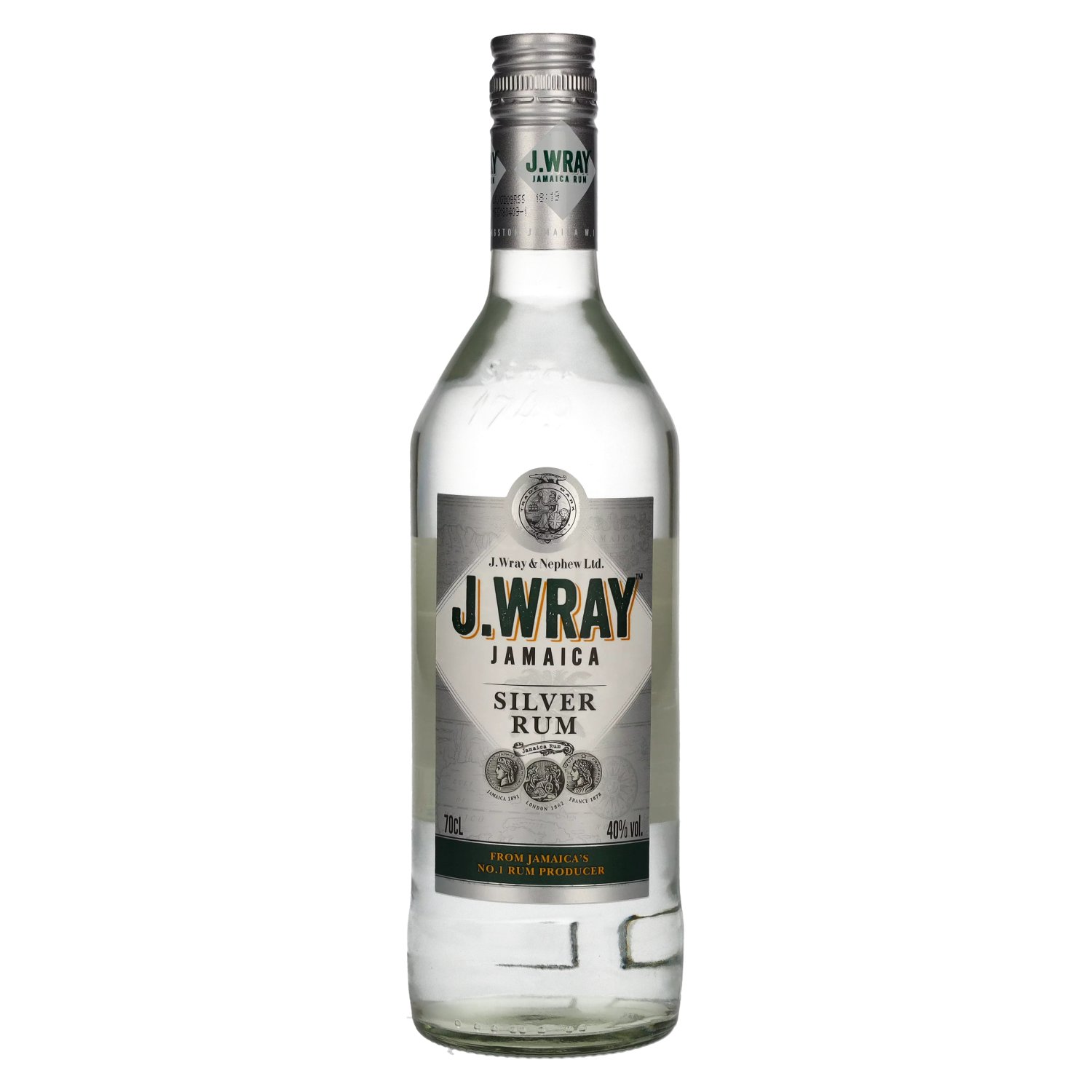 J.Wray Silver Jamaica Rum 40% Vol. 0,7l - delicando