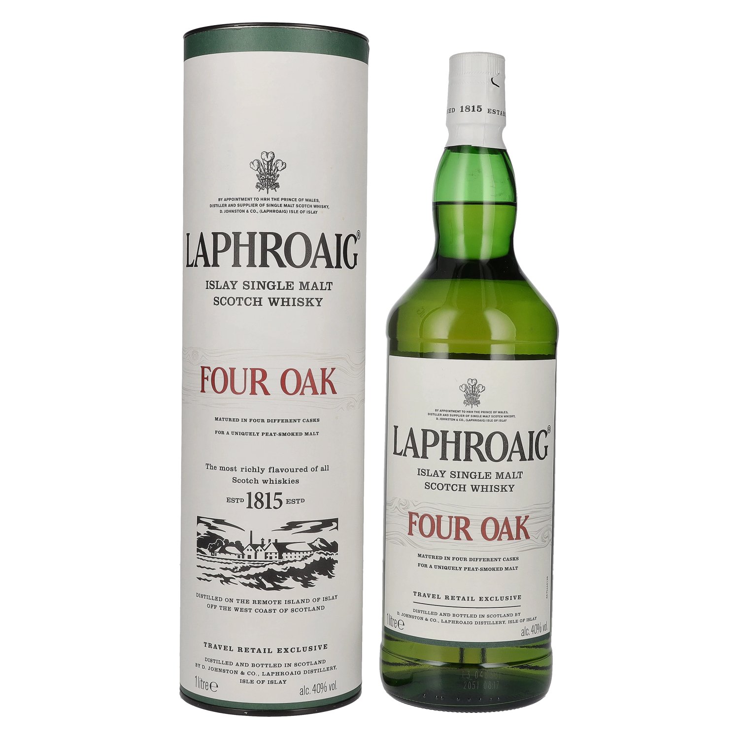 Laphroaig FOUR OAK 40% Vol. 1l in Giftbox - delicando