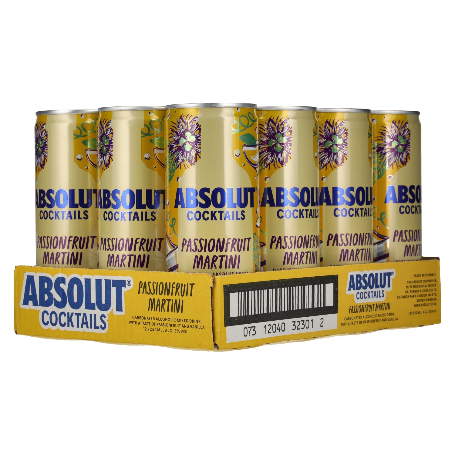 Absolut Cocktails Passionfruit Martini 5% Vol. 12x0,25l Dosen