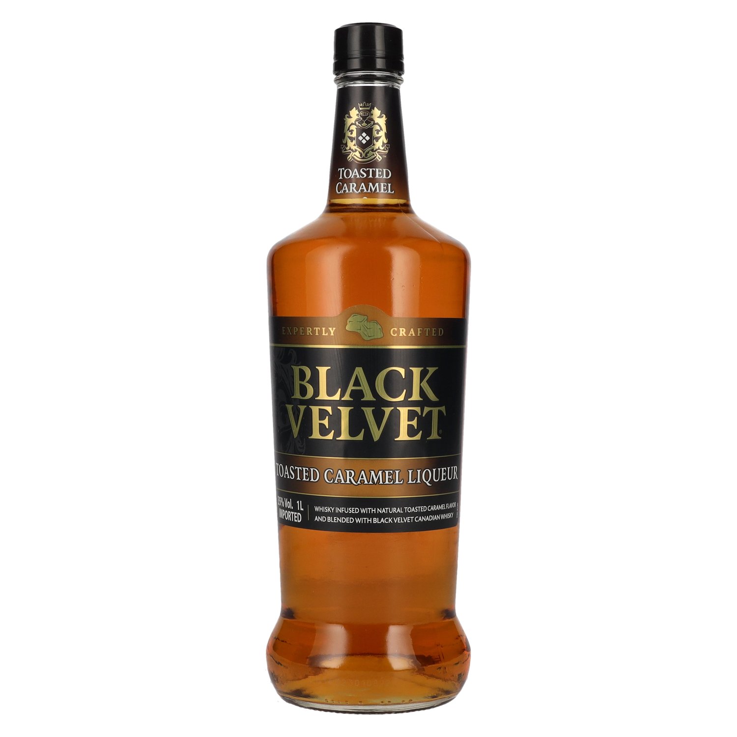 Black Velvet TOASTED CARAMEL Flavored Whisky 35% Vol. 1l