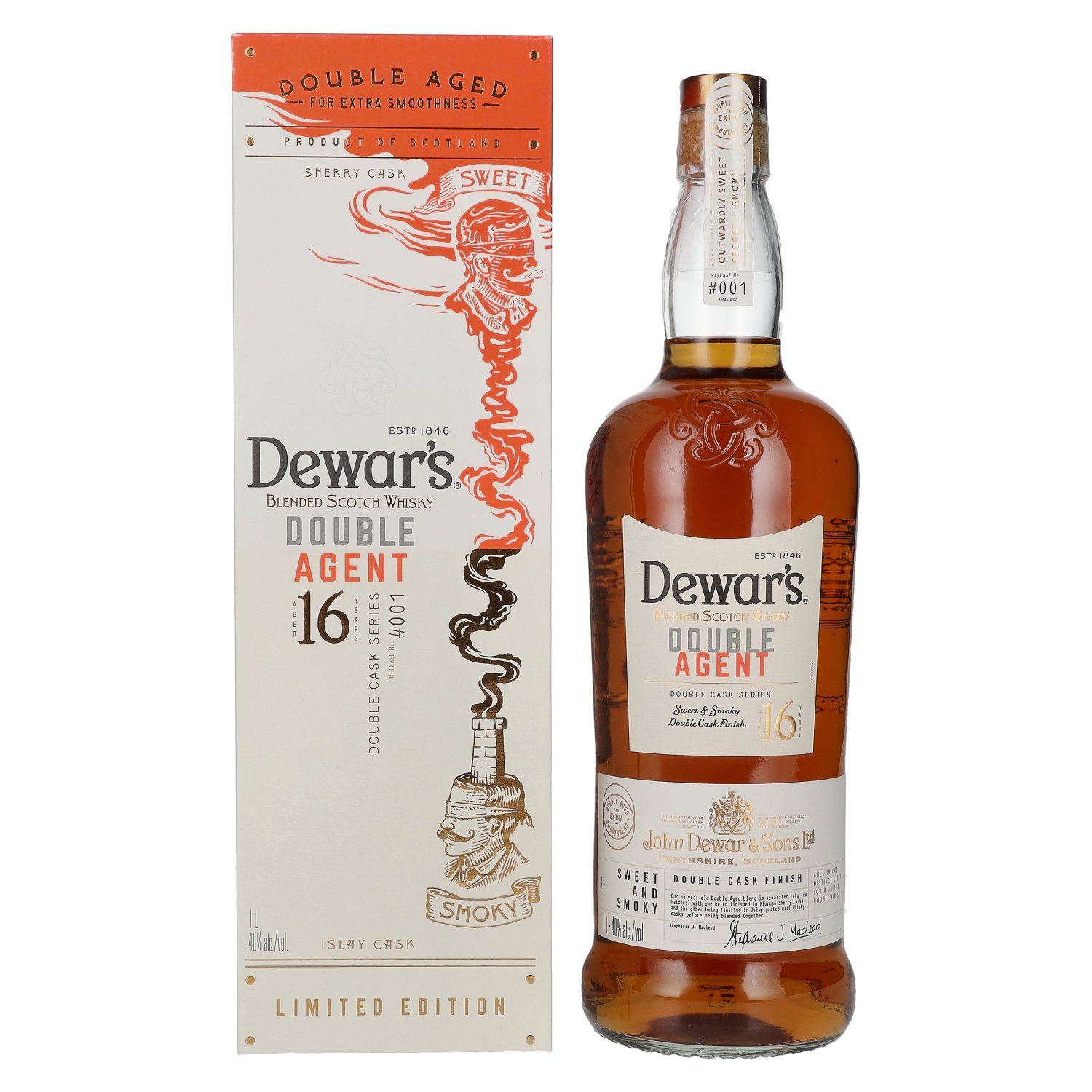 Dewar's 16 Years Old Blended Scotch Whisky Double Aged 40% Vol. 1l in ...