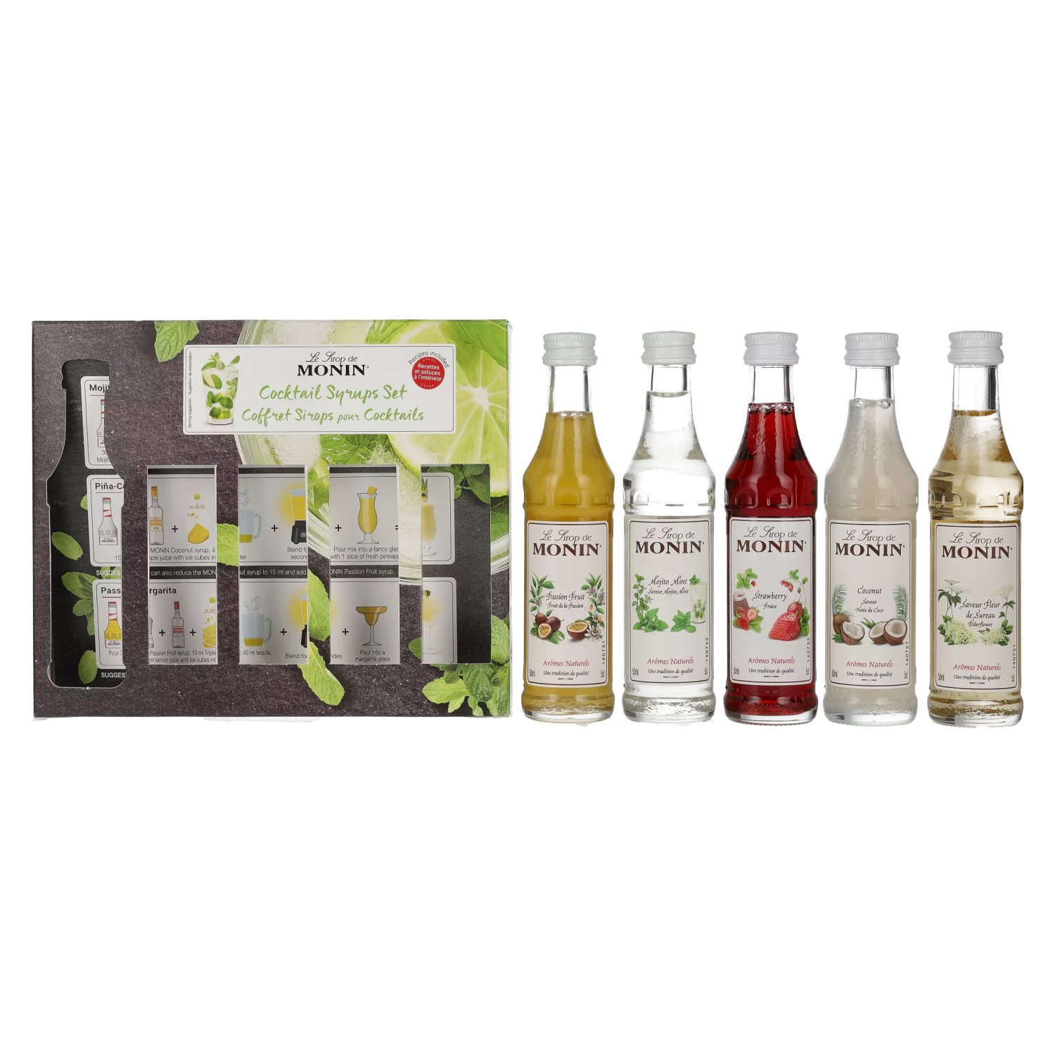 Le Sirop de Monin COCKTAIL SYRUPS SET 28/02/2023 5x0,05l