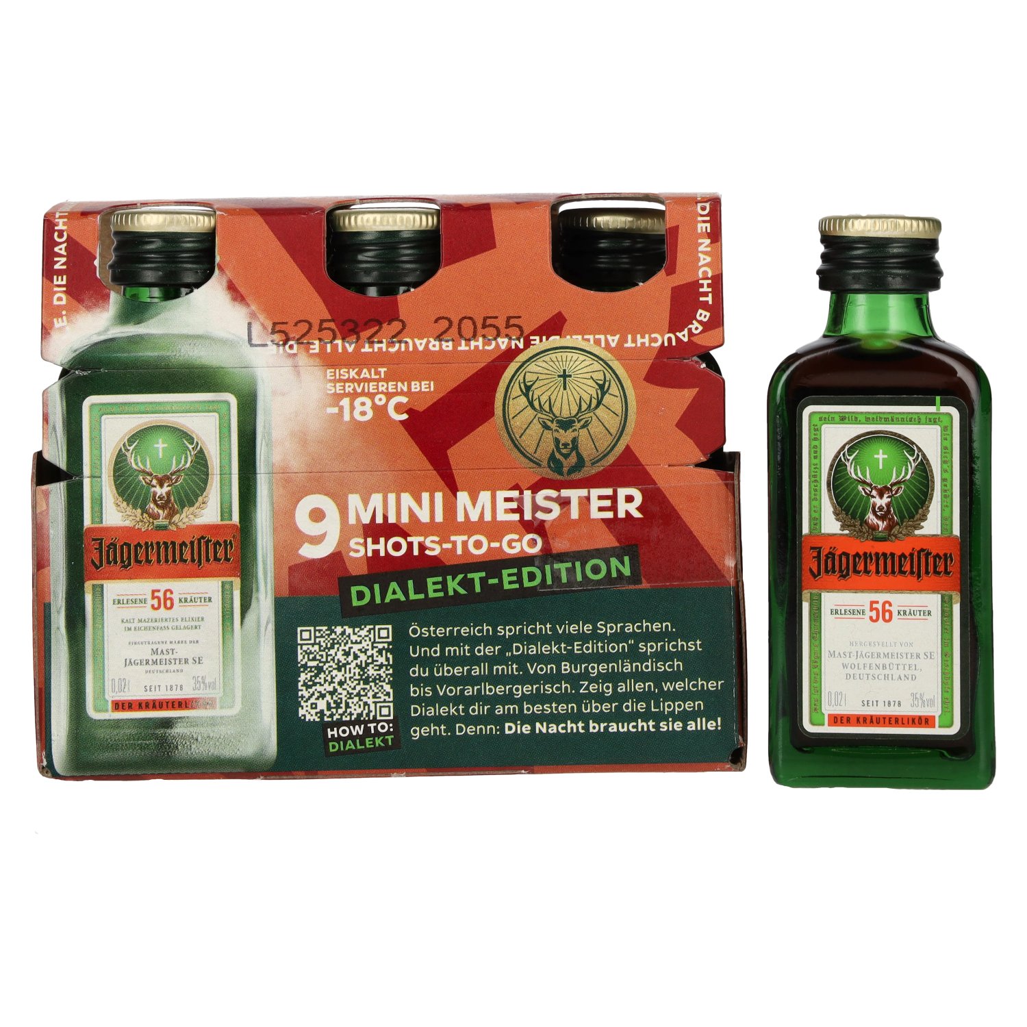 Jägermeister 9-JägerPack Dialekt Edition 35% Vol. 9x0,02l