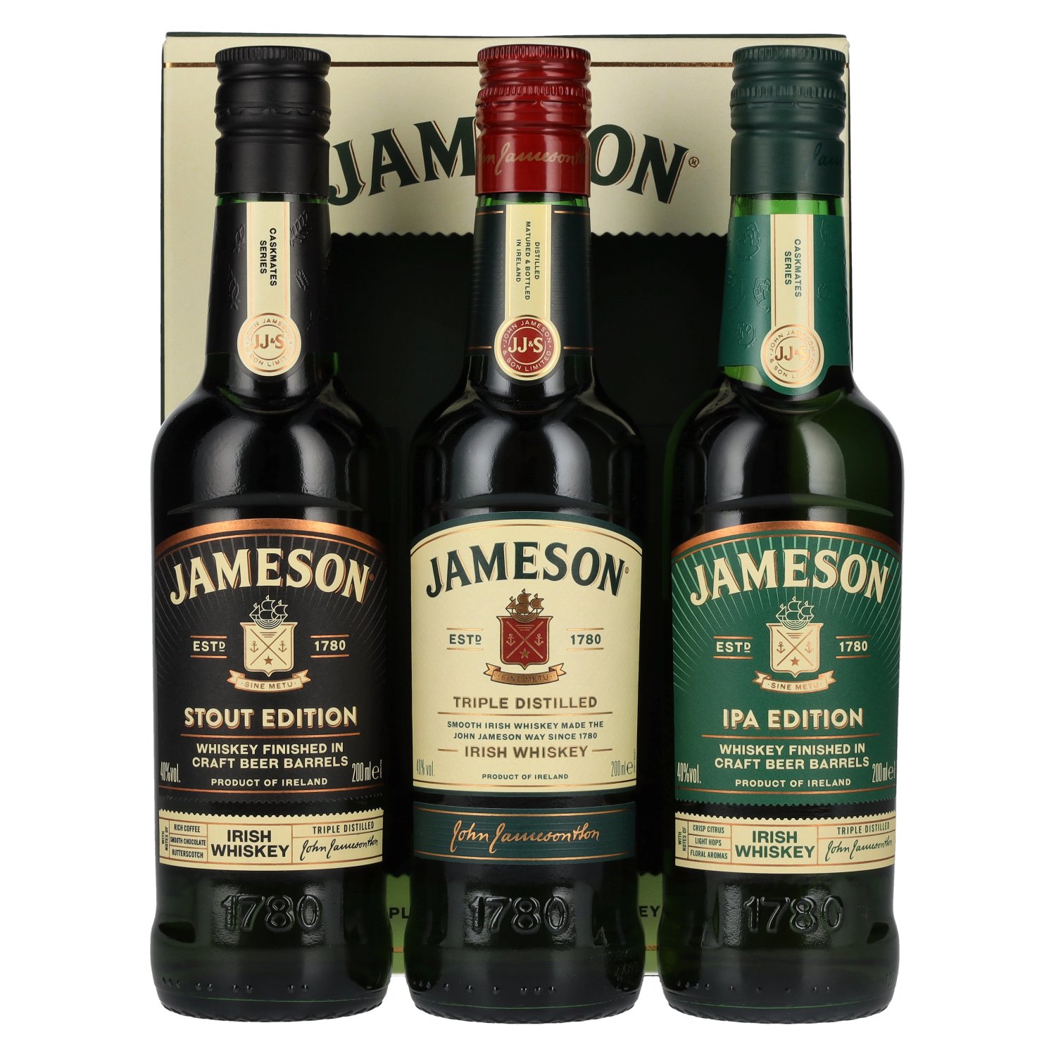Jameson RESERVES Triple Premium Pack 40% Vol. 3x0,2l