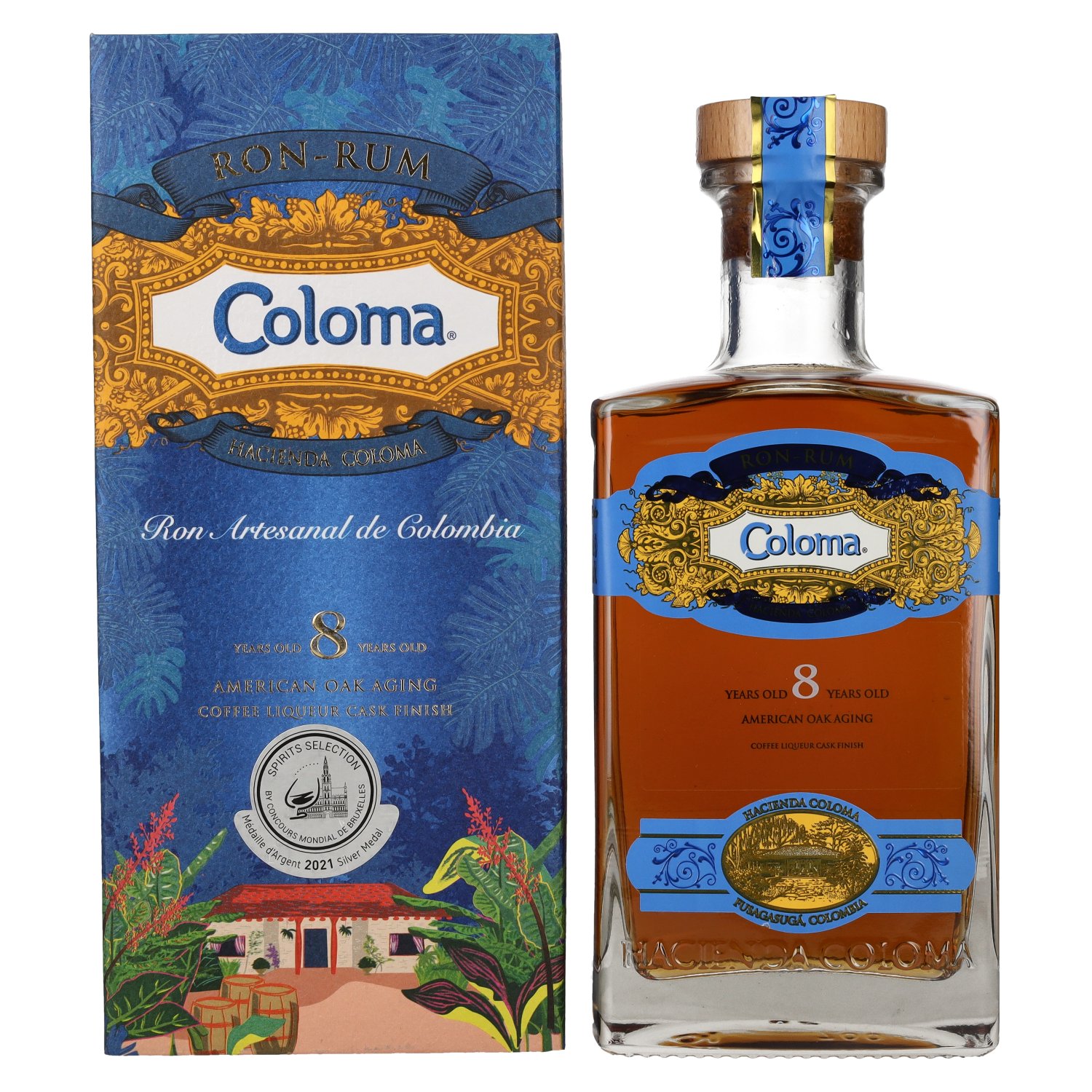 Ron Coloma 8 Years Old 40% Vol. 0,7l in Giftbox