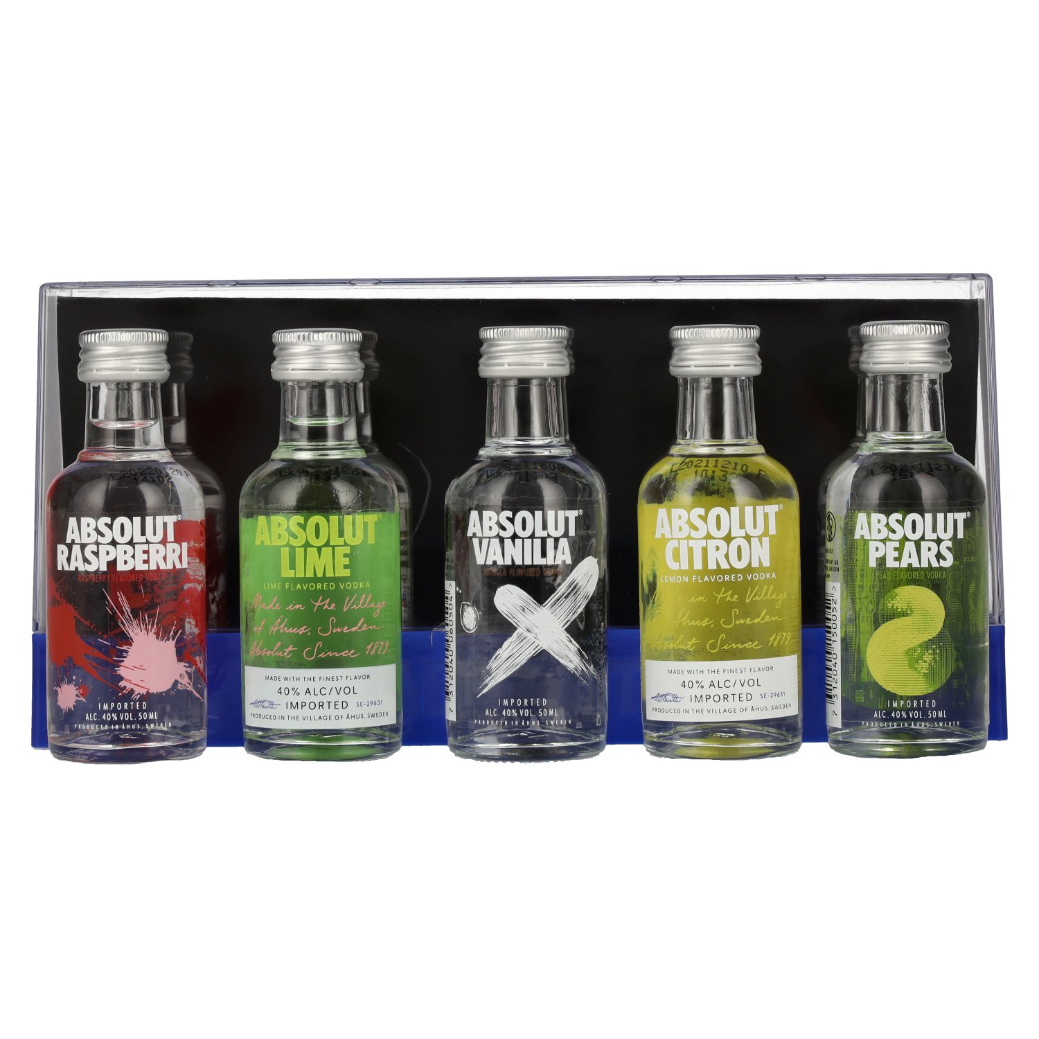 Absolut Vodka FLAVORED FIVE Miniature Set 40% Vol. 5x0,05l