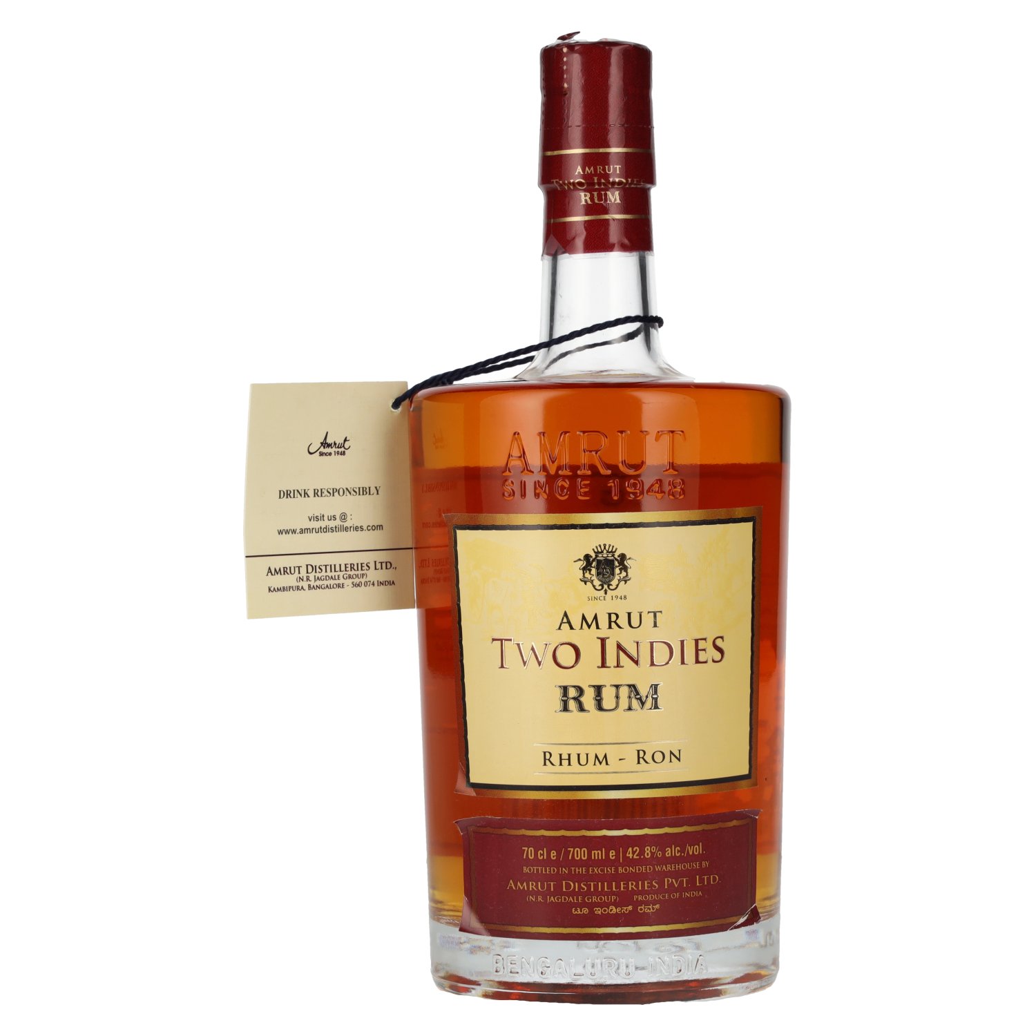 Amrut Two Indies Rum 42,8% Vol. 0,7l - delicando